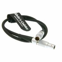 China 2 Pin Male To 2 Pin Male Camera Black Power Cable For Teradek Bond ARRI Alexa Camera for sale