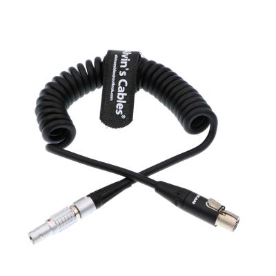China ARRI RED Cameras 12V Monitor Power Cable Lemo 2 Pin Male to Mini XLR 4 pin Female for sale