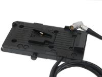 China IDX V-Mount Battery Plate To 6 Pin Right Angle Video Power Cable For Red Scarlet Epic for sale