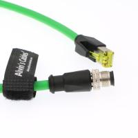 China M12 4 Pin To RJ45 Industrial Ethernet Cable 4 Position D Coded Network Cord CAT5 Shielded for sale