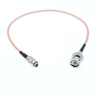 China DIN 1.0 23 Mini BNC to BNC Male HD SDI 6G Double Shield Cable for Blackmagic HyperDeck Shuttle Easier to Plug and Unplug for sale