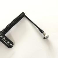 China Teradek ARRI Alexa Camera Coiled Twist Power Cable 2 Pin Right Angle to Straight for sale