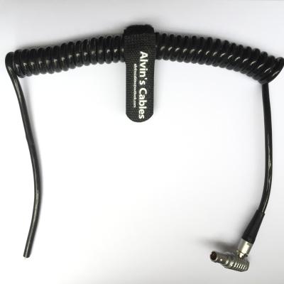 China 2 Pin Right Angle to Flying Coiled Twist Cable for Teradek ARRI Alexa Camera for sale