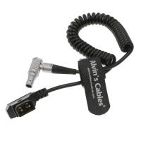 China 2 Pin Right Angle To D TAP Coiled Video Camera Power Cable For Kinefinity Kinemini Camera for sale