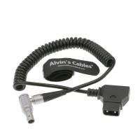 China 2 Pin Right Angle To D TAP Coiled Video Camera Power Cable For Kinefinity Kinemini Camera for sale