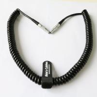 China 4 Pin Male To 4 Pin Male Coiled Twist Cable For Teradek Bond ARRI Alexa Camera for sale