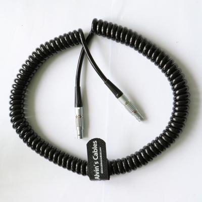 China 4 Pin Male To 4 Pin Male Coiled Twist Cable For Teradek Bond ARRI Alexa Camera for sale