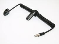 China Alvin's Cables TV Logic Monitor Power Cable D Tap to Mini XLR 4 Pin Female for ARRI RED Camera for sale