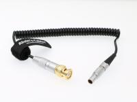 China BNC To 5 Pin Male Time Code Coiled Cable For ARRI Mini Sound Devices Zaxcom for sale
