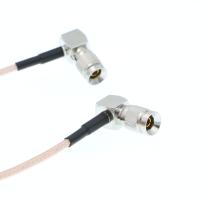China DIN 1.0/2.3 Right Angle to Right Angle HD SDI Cable for Blackmagic Video Assist for sale