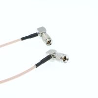 China DIN 1.0/2.3 Right Angle to Right Angle HD SDI Cable for Blackmagic Video Assist for sale