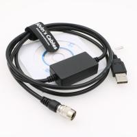 China 6 Pin Hirose Male to Total Station USB Data Cable For Sokkia Topcon for w8 w7 for sale