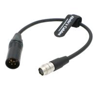 China XLR 4 Pin Male to Hirose 12 Pin Female Power Cable for Lens Servo Camera 12V XLR for sale