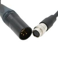 China XLR 4 Pin Male to Hirose 12 Pin Female Power Cable for Lens Servo Camera 12V XLR for sale