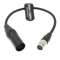 China XLR 4 Pin Male to Hirose 12 Pin Female Power Cable for Lens Servo Camera 12V XLR for sale