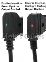 China Right Angle 2 Pin Male Camera Power Cable Z CAM E2 S6 F6 AlvinTap Protective DTap To 90 Degrees for sale