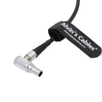 China Right Angle 2 Pin Male Camera Power Cable Z CAM E2 S6 F6 AlvinTap Protective DTap To 90 Degrees for sale