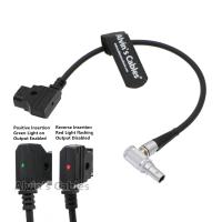 China Right Angle 2 Pin Male Camera Power Cable Z CAM E2 S6 F6 AlvinTap Protective DTap To 90 Degrees for sale