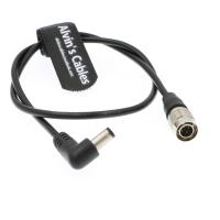 China 4 Pin Hirose Male to Right Angle DC Jack Power Cable for Sound Devices 633/644/688 Zoom F8 Blackmagic Cinema Camera 4K for sale