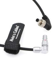 China Rotatable Right Angle Camera Power Cable 2 Pin For Atomos Shinobi Ninja V Monitor for sale