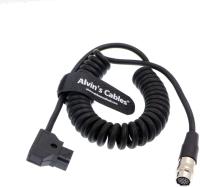 China Copper Conductor D Tap Male Coiled 12 Pin Hirose Power Cable for sale