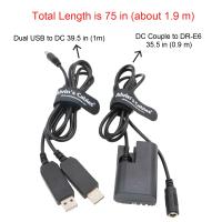 China DR-E6 Dummy Battery 1.9m Camera Power Adapter for Canon EOS for sale