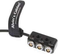 China Fischer 3 Pin Male ARRI Alexa 20CM Splitter Box Cable for sale
