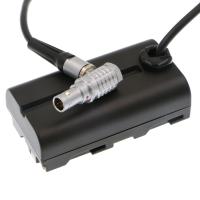 China 30CM Right Angle 2 Pin Male To NP-F550 Dummy Battery power cord for sale