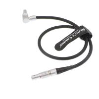 China Rotatable 2 Pin Male Right Angle 50CM Camera Power Cable for sale