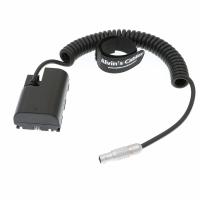 China Alvin's Cables LP E6 Dummy Battery to 2 Pin Male Power Coiled Cable for SmallHD Monitor Canon 5D for sale