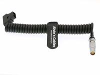 China 6 pin Female to Anton D-tap Coiled Twist Power Cable for Red Epic Scarlet Camera for sale