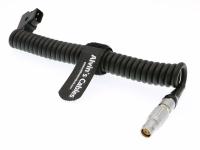 China 6 pin Female to Anton D-tap Coiled Twist Power Cable for Red Epic Scarlet Camera for sale