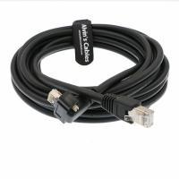 China Basler Cameras GigE Cat6 Cables GigE Data Cables Right Angle Linear Shape for sale
