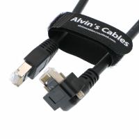 China Basler Cameras GigE Cat6 Cables GigE Data Cables Right Angle Linear Shape for sale