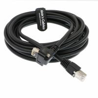 China Basler Cameras GigE Cat6 Cables GigE Data Cables Right Angle Linear Shape for sale