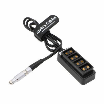 China 3 Pin Fischer RS to 4 Port D-tap Female Cable for ARRI Cameras for sale