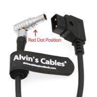 China Alvin's Cables Power Cable for Teradek Bolt 500 2 Pin Rotate 180 Right Angle Male to D TAP for sale