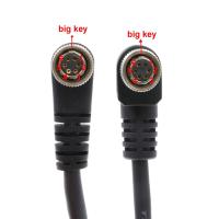 China Trigger Strobe PWS Camera Power Cable TIS GigE Camera Hirose 6 Pin Female Right Angle To Open End A Type for sale