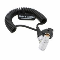 China Arri Alexa Mini Camera Coiled Power Cable Lemo Right Angle 8 Pin Female To D-Tap for sale