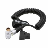 China Arri Alexa Mini Camera Coiled Power Cable Lemo Right Angle 8 Pin Female To D-Tap for sale