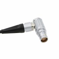 China Arri Alexa Mini Camera Coiled Power Cable Lemo Right Angle 8 Pin Female To D-Tap for sale