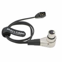 China Alvin's Cables Luxury D Tap to XLR 4 Pin Female Right Angle Power Cable for ARRI Camera Monitor for sale