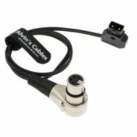 China Alvin's Cables Luxury D Tap to XLR 4 Pin Female Right Angle Power Cable for ARRI Camera Monitor for sale