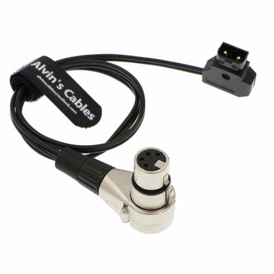 China Alvin's Cables Luxury D Tap to XLR 4 Pin Female Right Angle Power Cable for ARRI Camera Monitor for sale