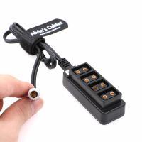 China 3 Pin Steadicam Zephyr To Multiple Tap Output 4 Port Female D-Tap Splitter Cable For ARRI RED Cameras for sale