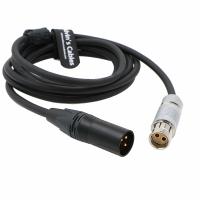 China Custom Length Arri Power Cable Fischer 2 Pin Female Plug To Original XLR 3 pin Male for sale