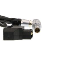 China 4 Pin Male Right Angle to D-tap Power Cable for Hollyland Cosmo 400 Wireless Video Transmission System for sale