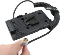 China V-Mount Battery Plate For Red Scarlet Epic Camera With 6 Pin Coiled Power Cable for sale