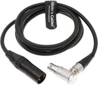 China ALEXA MINI/AMIRA Camera Power Cable XLR 3 Pin Male To 2B 8 Pin Female Right Angle for sale