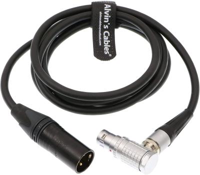 China ALEXA MINI/AMIRA Camera Power Cable XLR 3 Pin Male To 2B 8 Pin Female Right Angle for sale